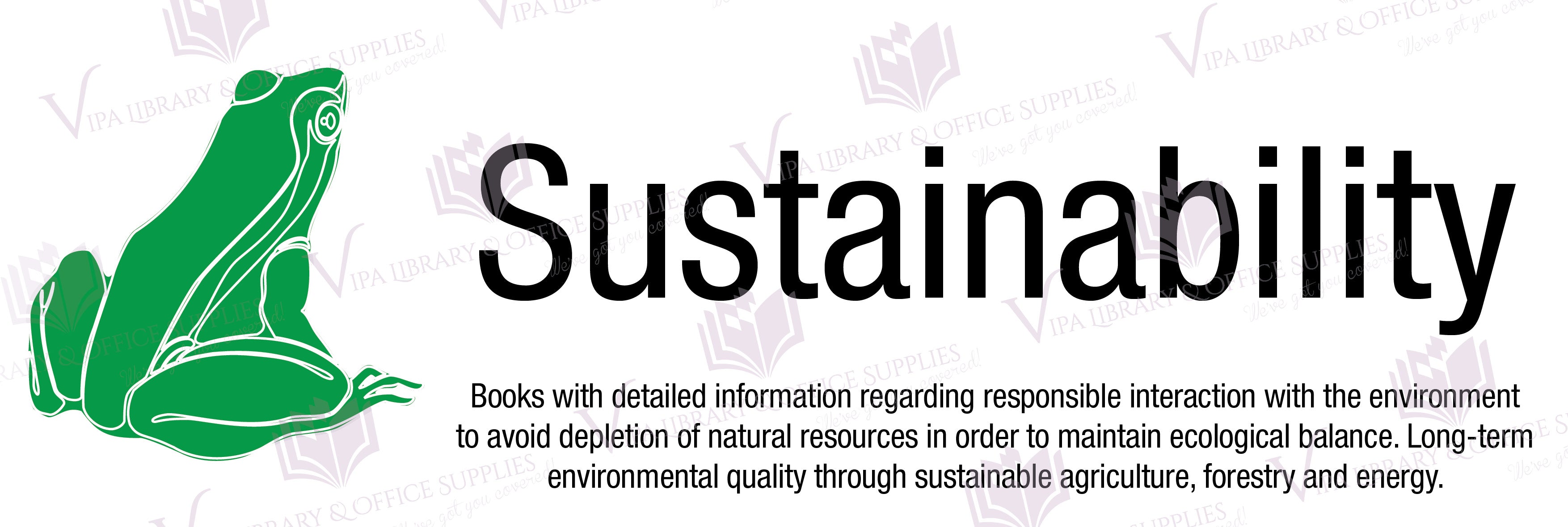 Sustainability – Vipa Library Supplies